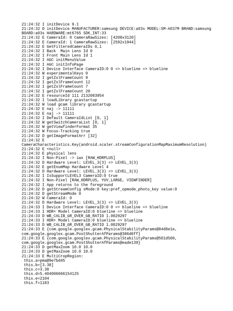 Log 20240411 | PDF | Consumer Electronics | Mobile Telecommunications User Equipment