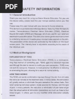 Electrode Placement For Electric Stimulation Charts | PDF