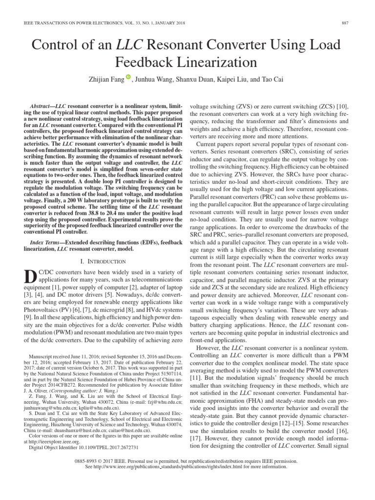 LLC Resonant Converter Control Strategy | PDF | Resonance | Control Theory