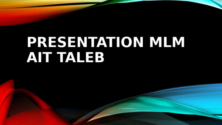 Presentation MR Taleb | PDF