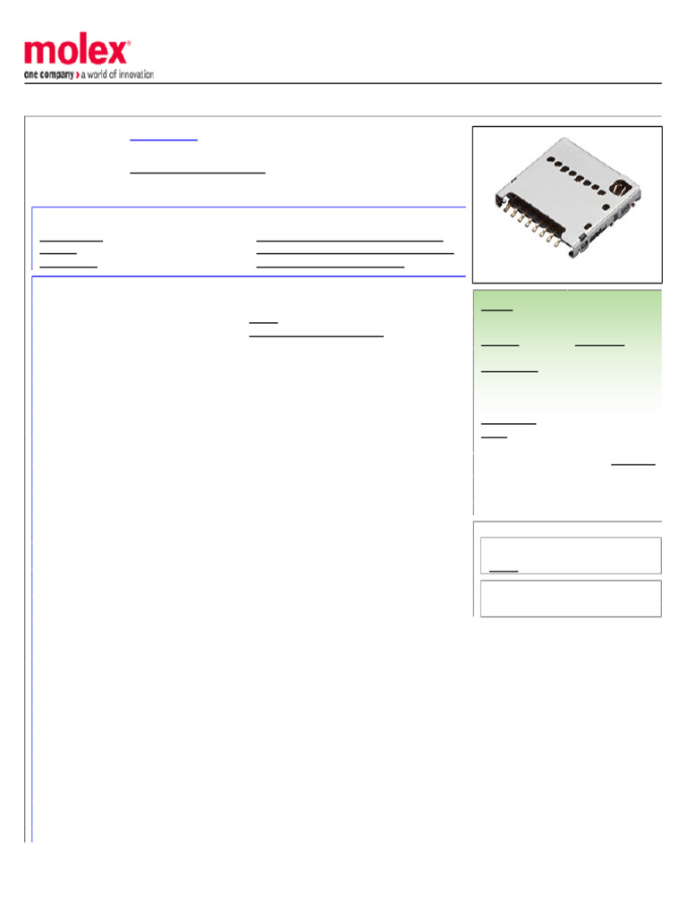 Memory Card Socket-2851460 | PDF | Electrical Connector | Printed ...