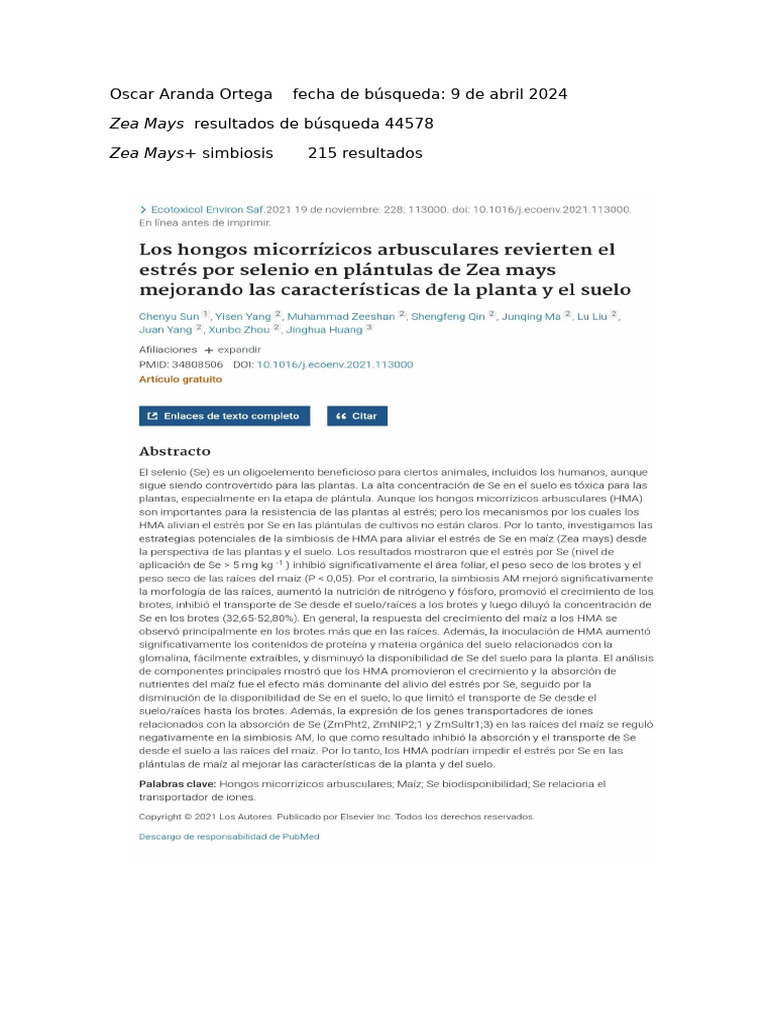 Aranda Ortega ZeaMays | PDF