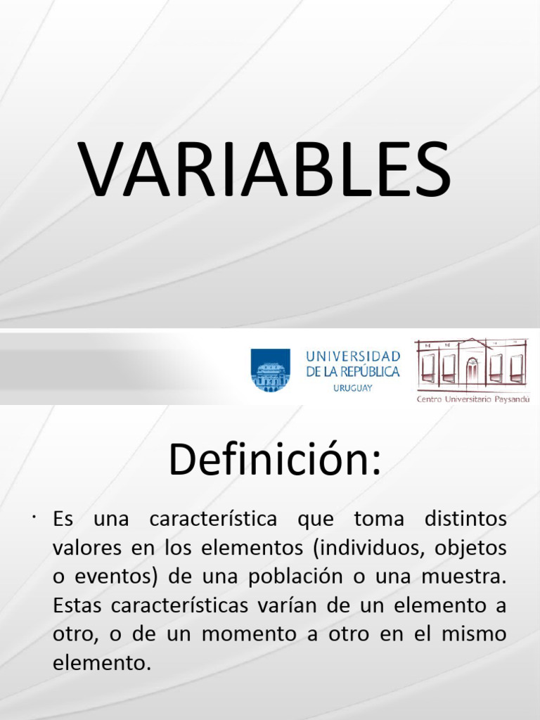 3 Variables | PDF | Nivel de medida | Matemáticas