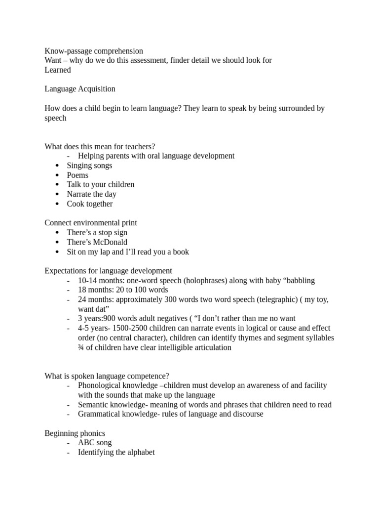 Literacy Notes | PDF