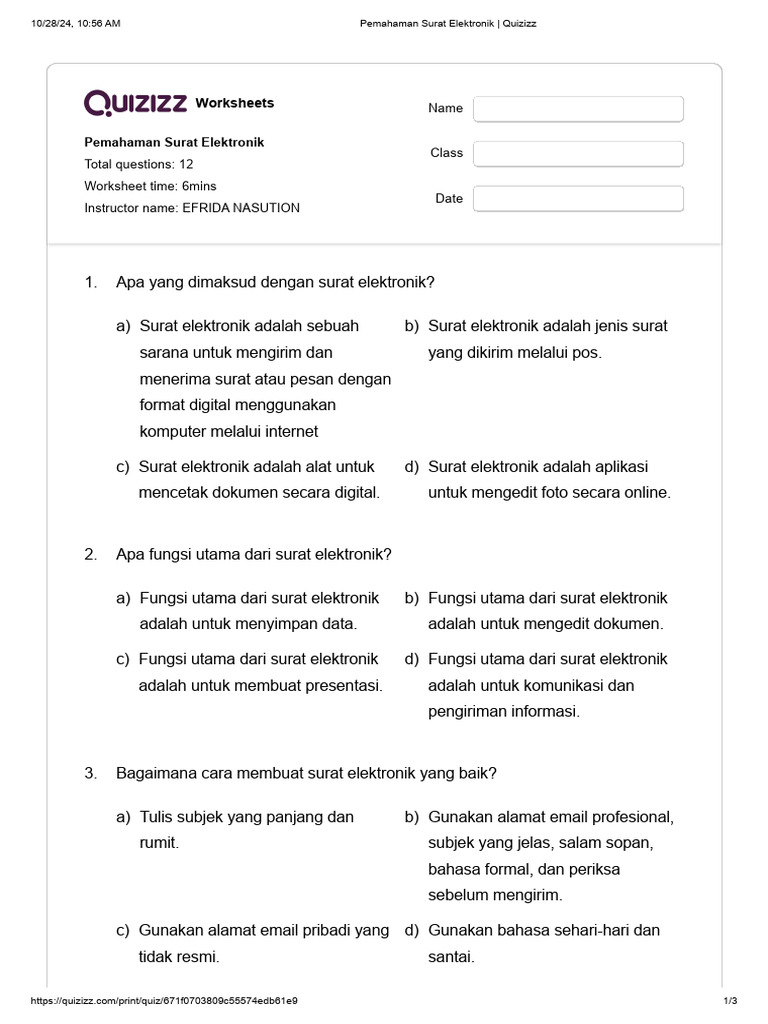 Panduan Lengkap Surat Elektronik | PDF