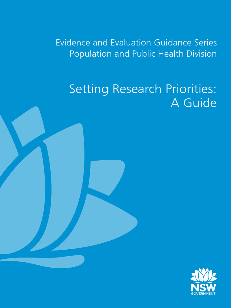 Research Priorities Guide | PDF | Policy | Evaluation