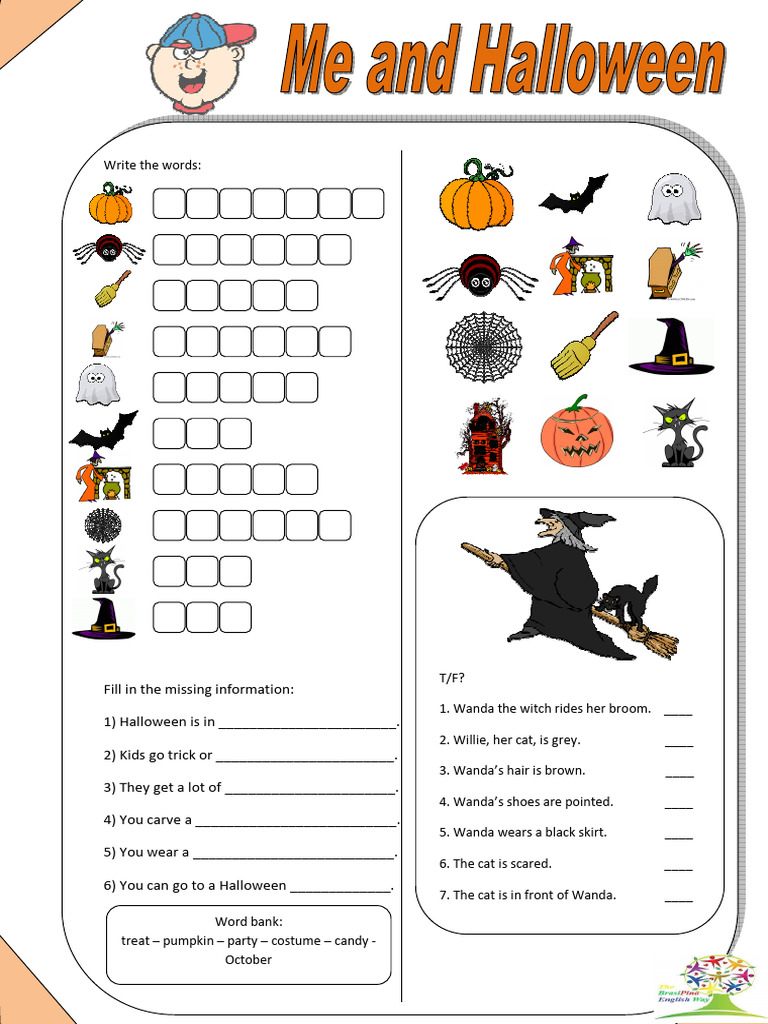 Me and Halloween For Kids Activity | PDF