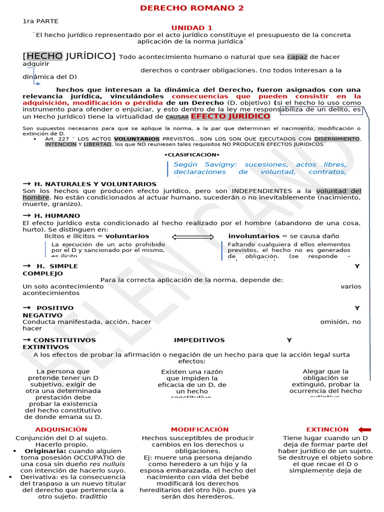 DERECHO ROMANO 2 FINAL - 2do 2da - 2023 | PDF | Ley común | Justicia