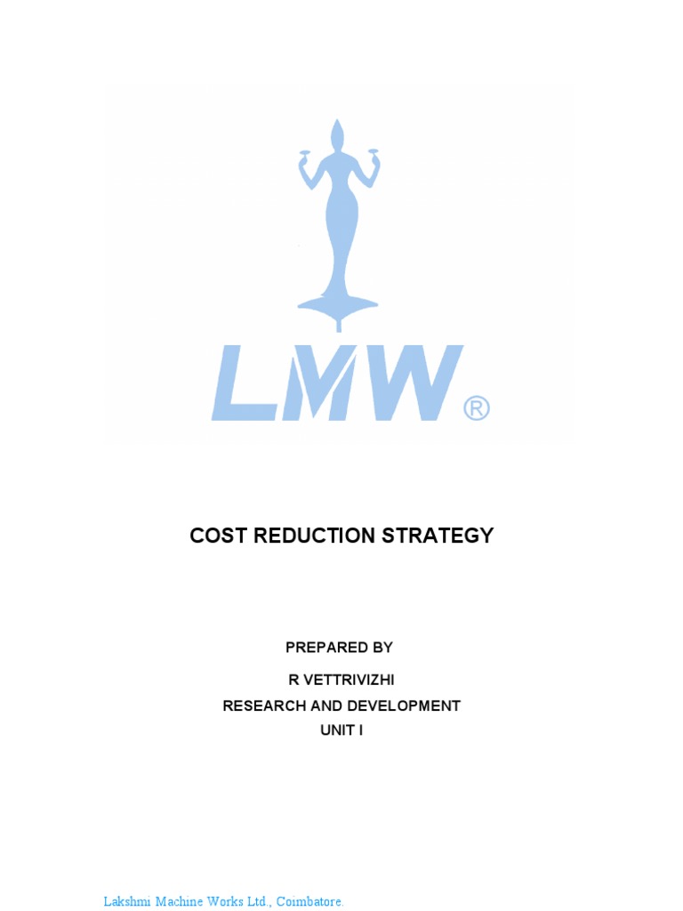Manufacturing Cost Reduction Strategies | PDF | Lean Manufacturing ...