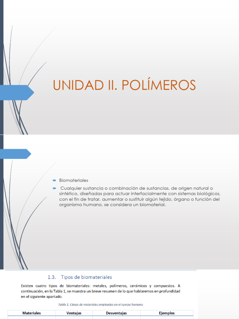 Biomateriales 2.1 | PDF | Polímeros | Compuesto Dental