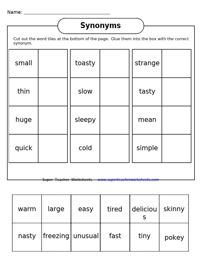 Synonyms for Common Adjectives | PDF