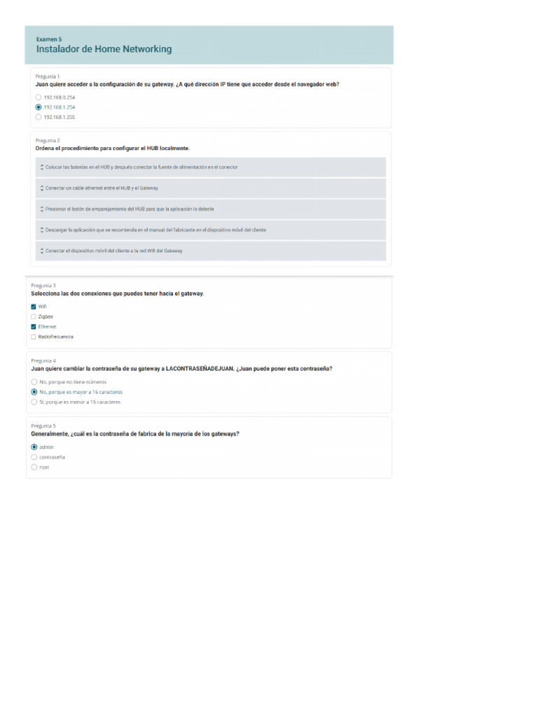 Examen Nivel 2 Leccion4 | PDF