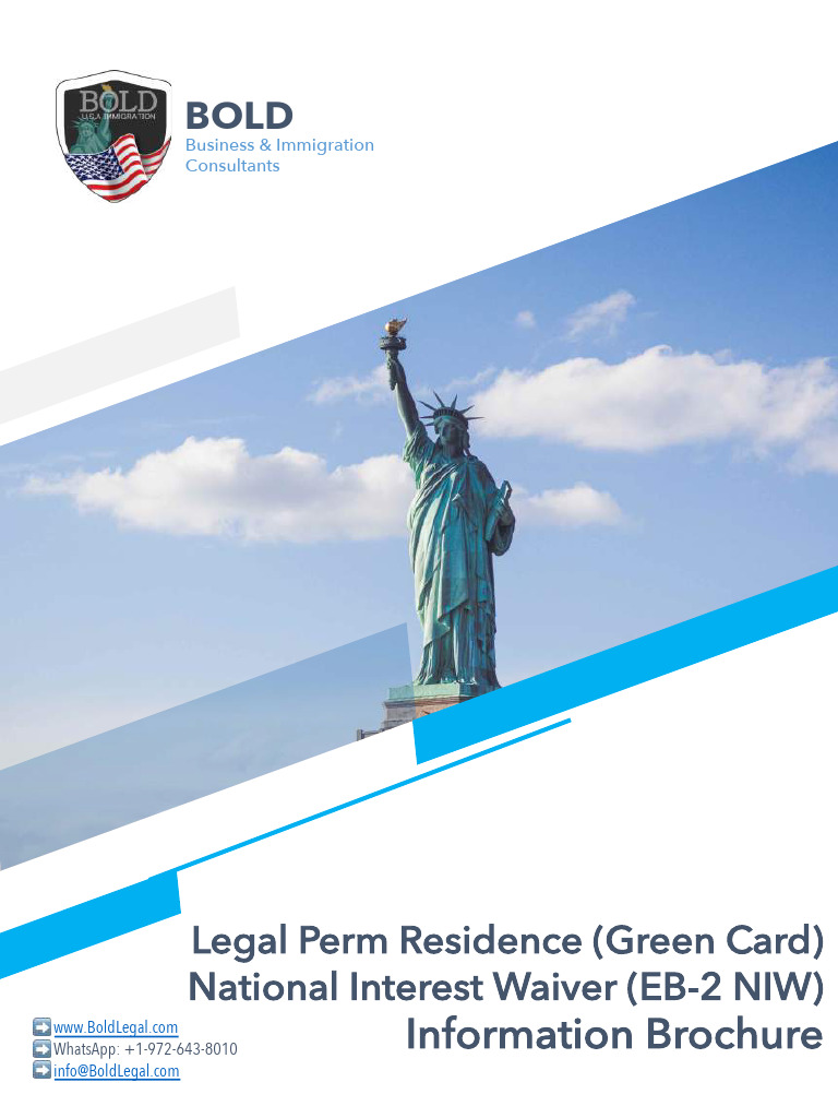 EB2 NIW Green Card Guide for Immigrants | PDF | Business | Law