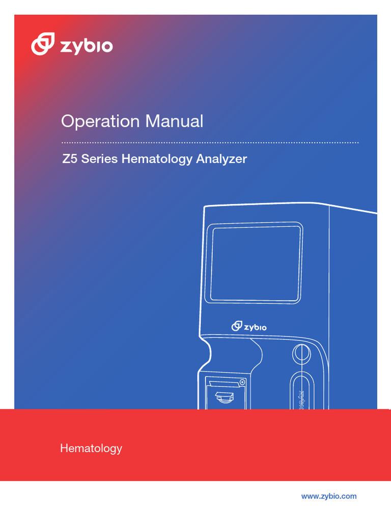 【Zybio】Z5 Series Hematology Analyzer Operation Manual V3.2 - 20180905 ...