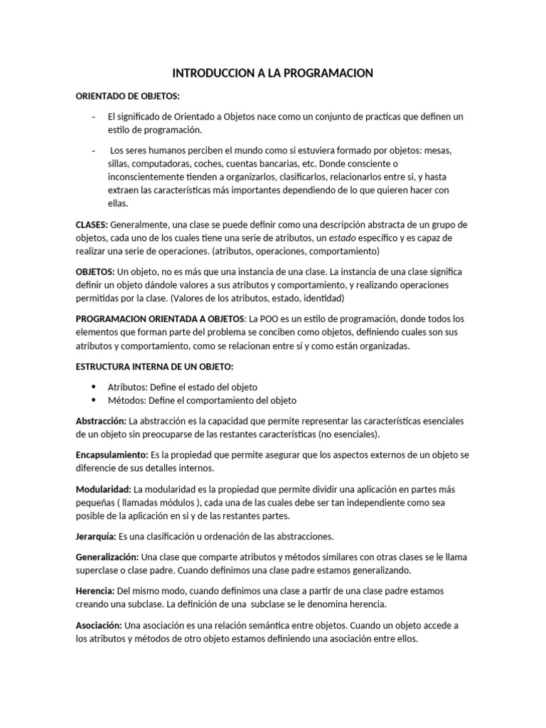 Guia Programacion | PDF | Lenguaje de programación | Programación