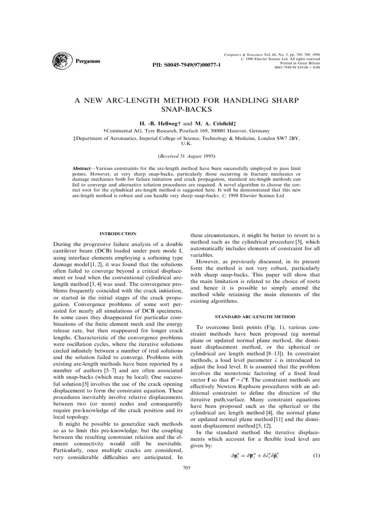 328-A New Arc-Length Method For Handling Sharp | PDF | Fracture | Mechanics