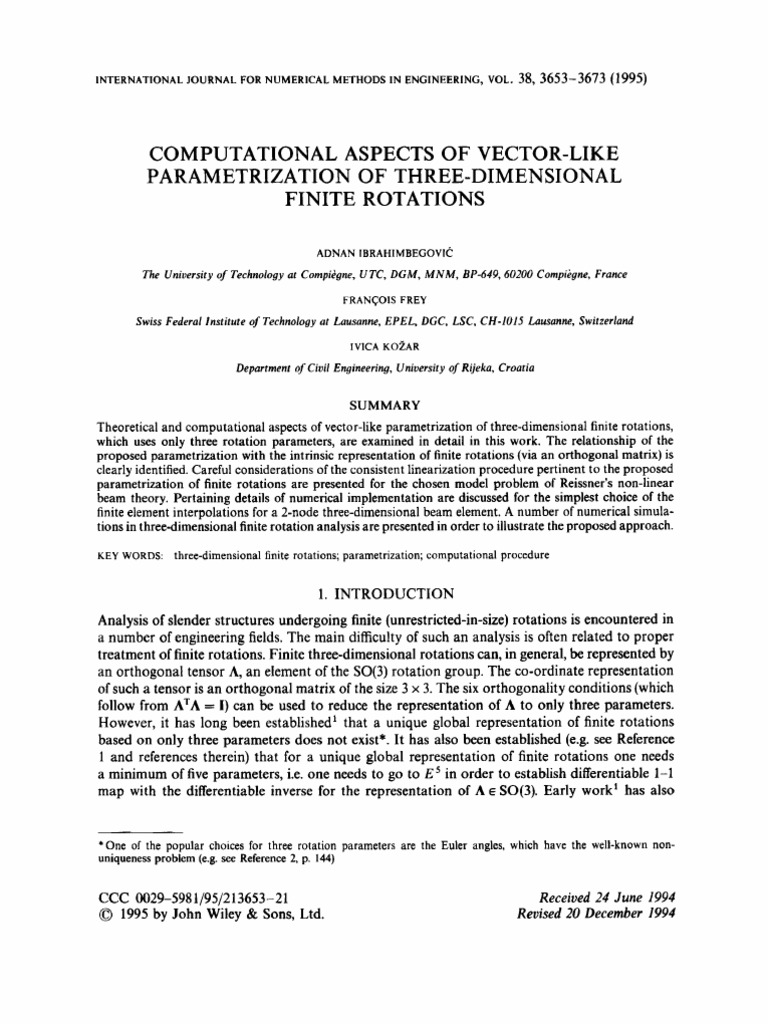 394-Computational Aspects of Vector-Like Parametrization of Three-Dimensional Finite Rotations ...