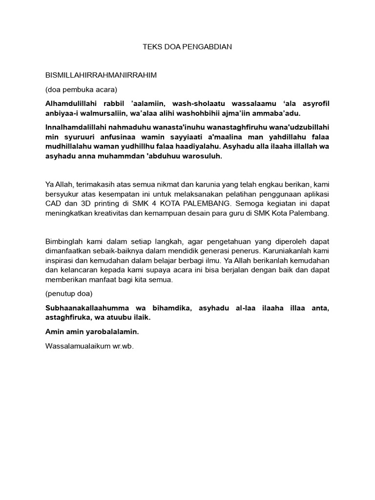 Teks Doa | PDF