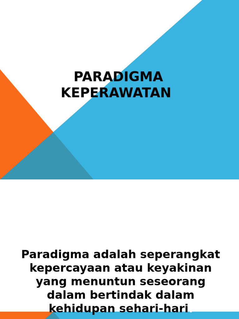 MODUL 2. Paradigma Keperawatan | PDF