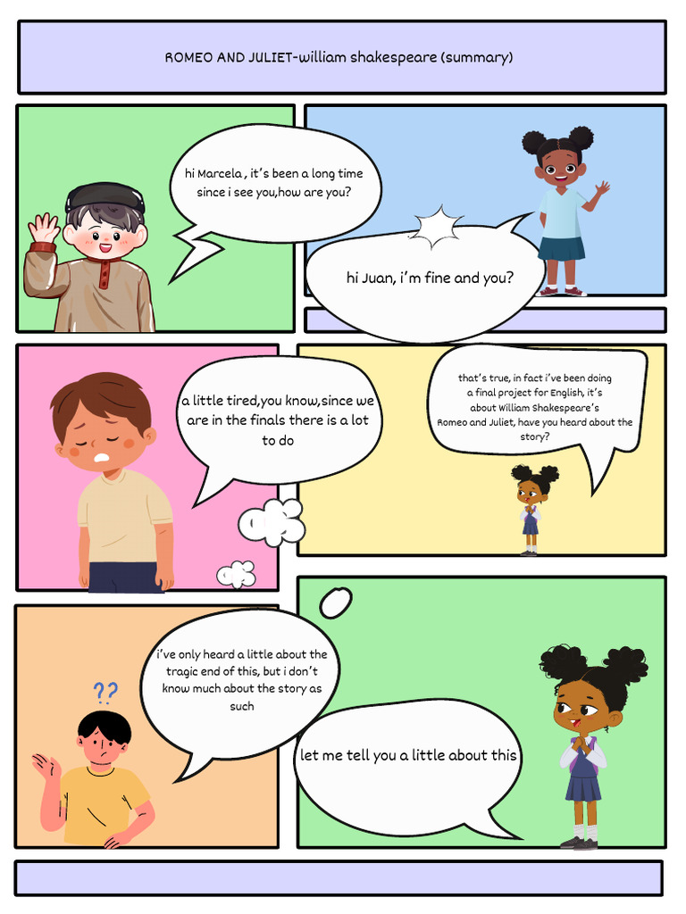 "Romeo and Juliet: A Tragic Love Summary" | PDF | Characters In Romeo ...