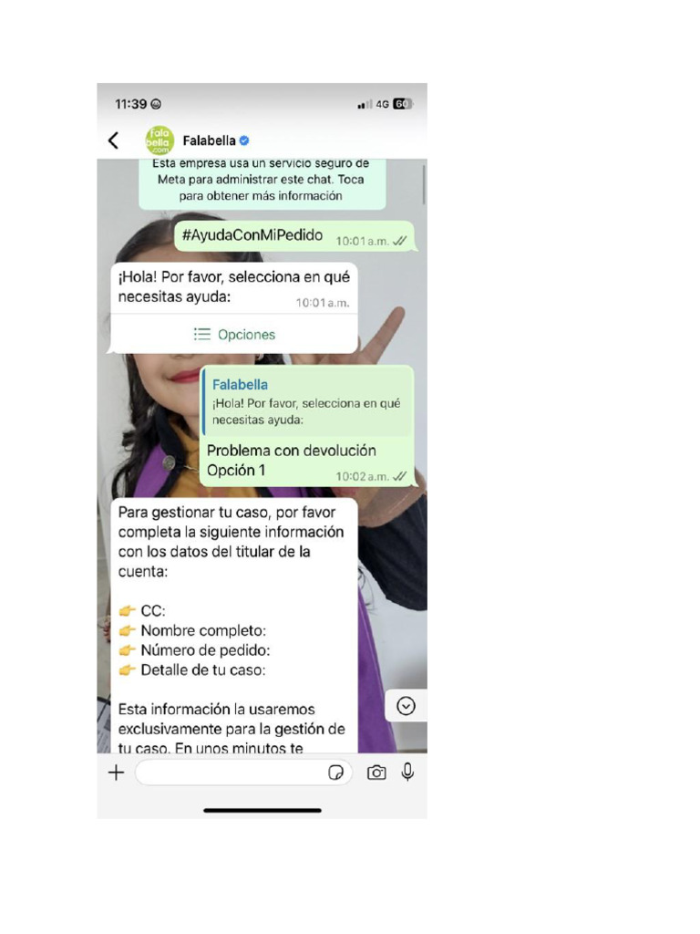 Conversacion Whatsapp Falabella | PDF