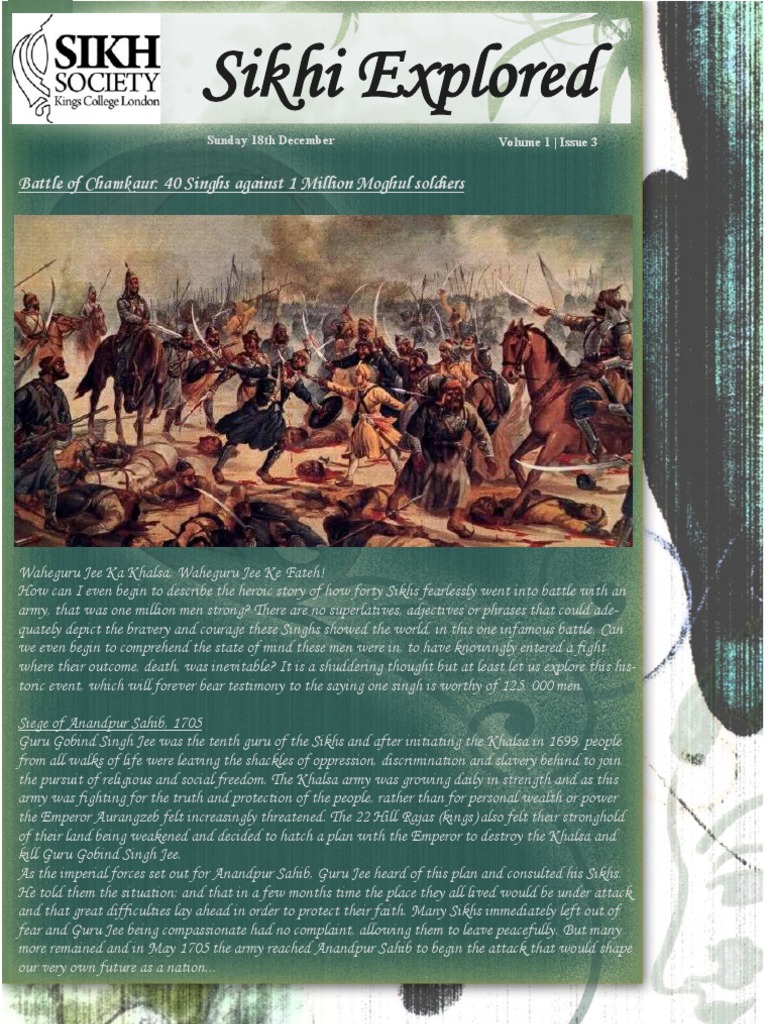 Battle of Chamkaur | PDF | Sikh | Indian Religions