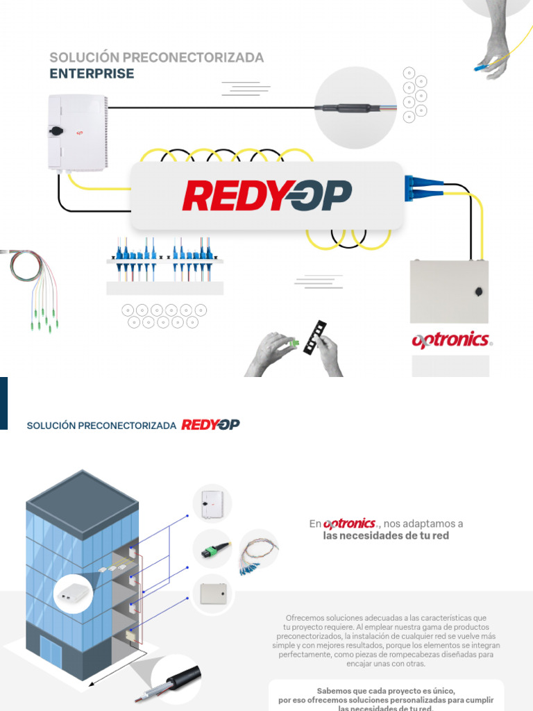 1 - Solución Preconectorizada Enterprise | PDF | Fibra óptica