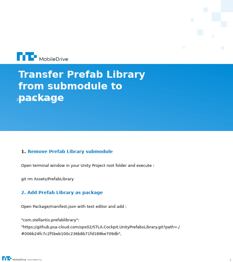 Transfer PrefabLibrary From Submodule To Package | PDF | Computers