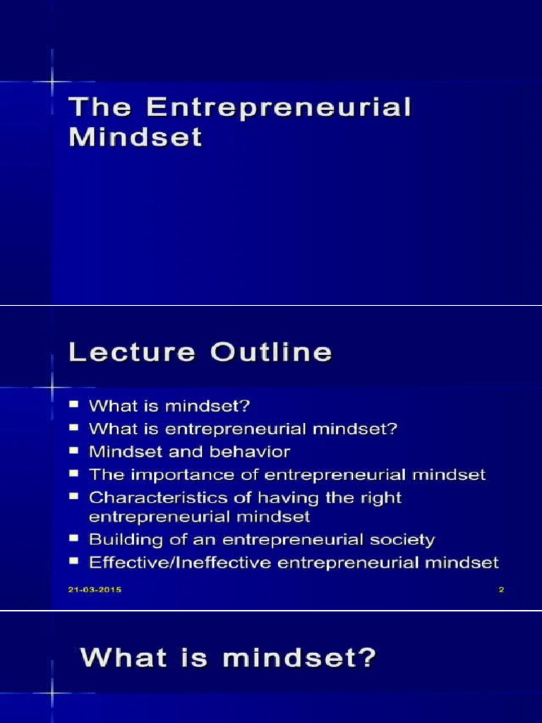 Week 3-4 Entrepreneurial Mind-Set | PDF