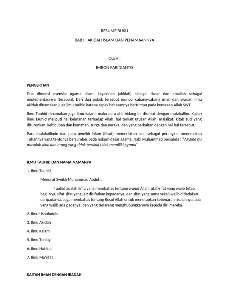 Resume Buku | PDF