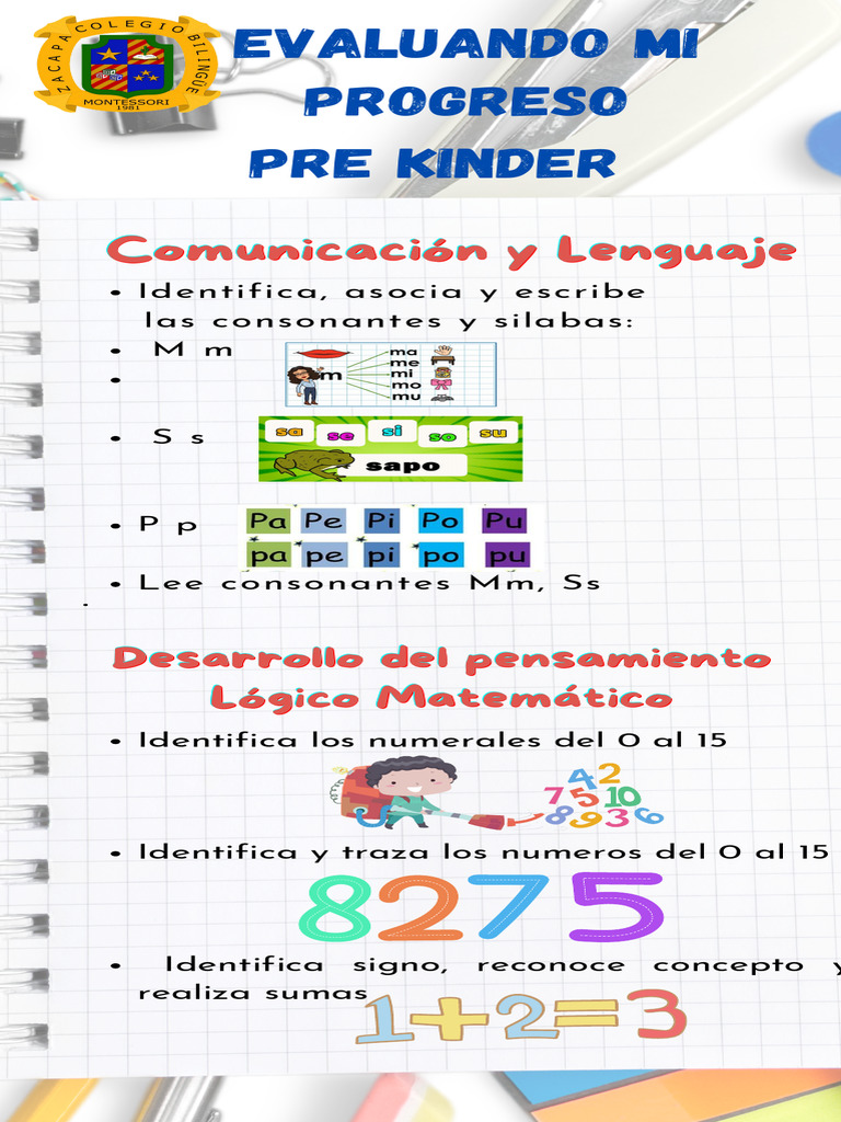 Aprendizaje Preescolar: Letras y Números | PDF