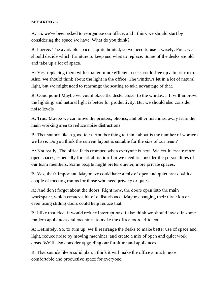 Speaking 5 | PDF
