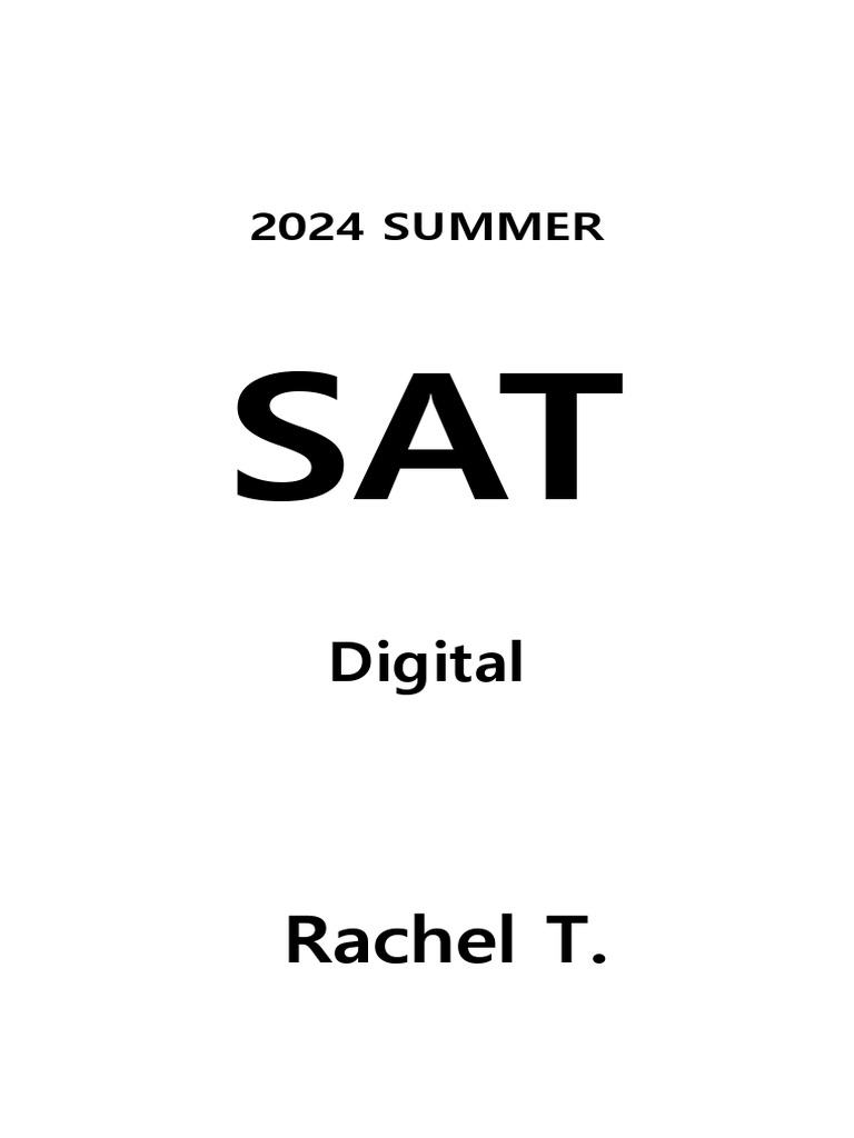 Digital SAT Reading Test BPT1 | PDF