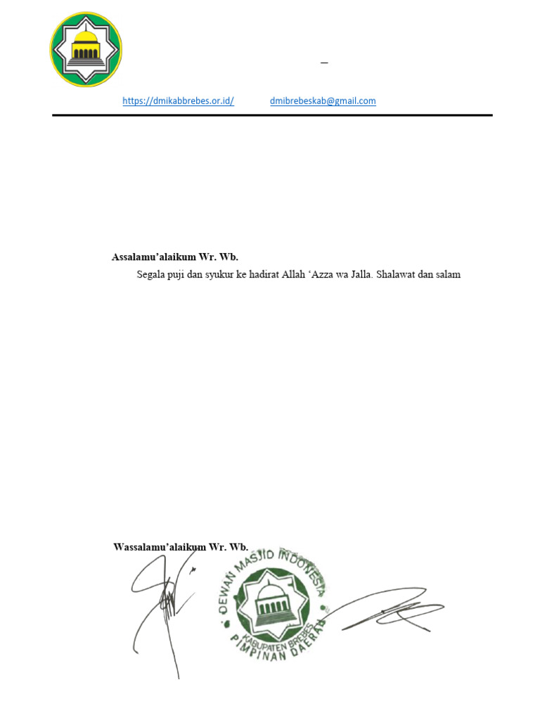 Surat 48 Undangan RAPIMDA PD PC DMI | PDF