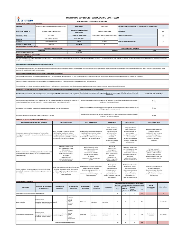 IIPA2024 - TSMI - V - A - GESTION INDUSTRIAL - RENDON ROBERT - PEA ...