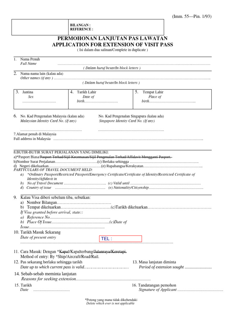 Panduan Isi Borang Permohonan Visa | PDF | Paspor | Hubungan Internasional
