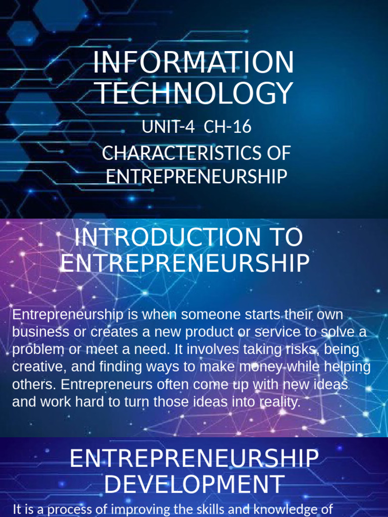 Information Technology | PDF | Entrepreneurship | Economies