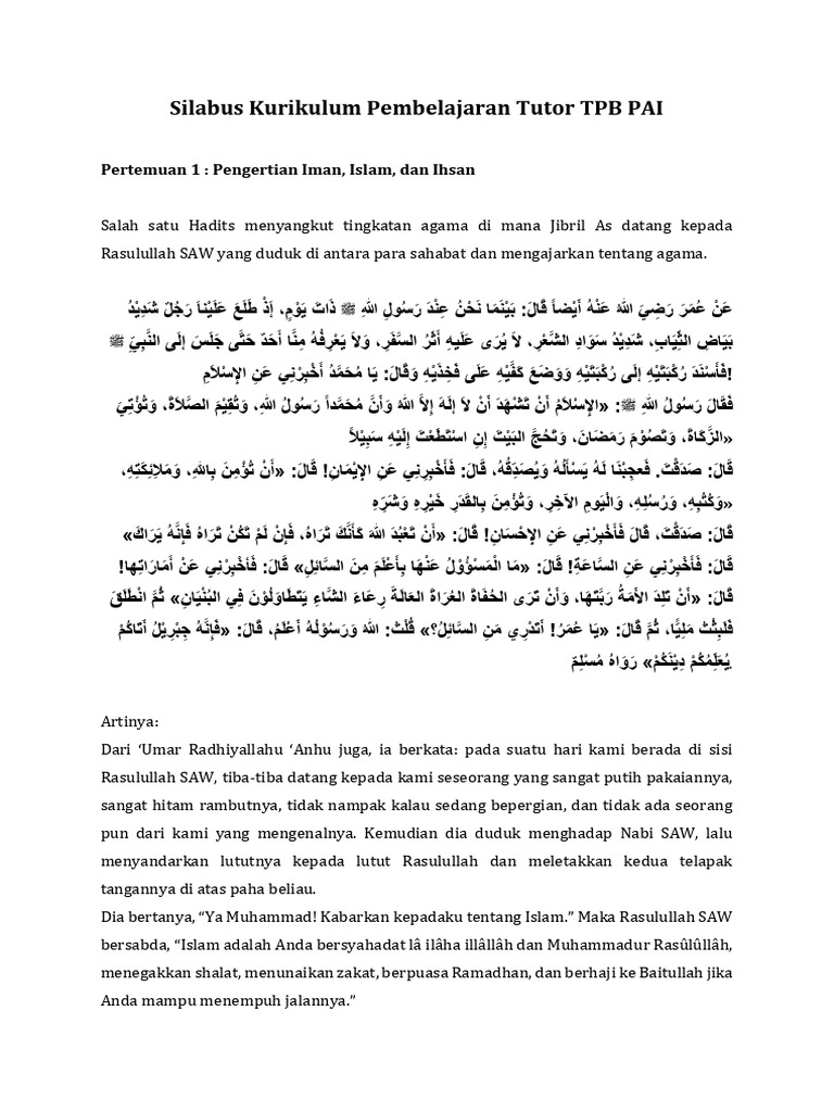 Materi TPB PAI 2023 Fix | PDF