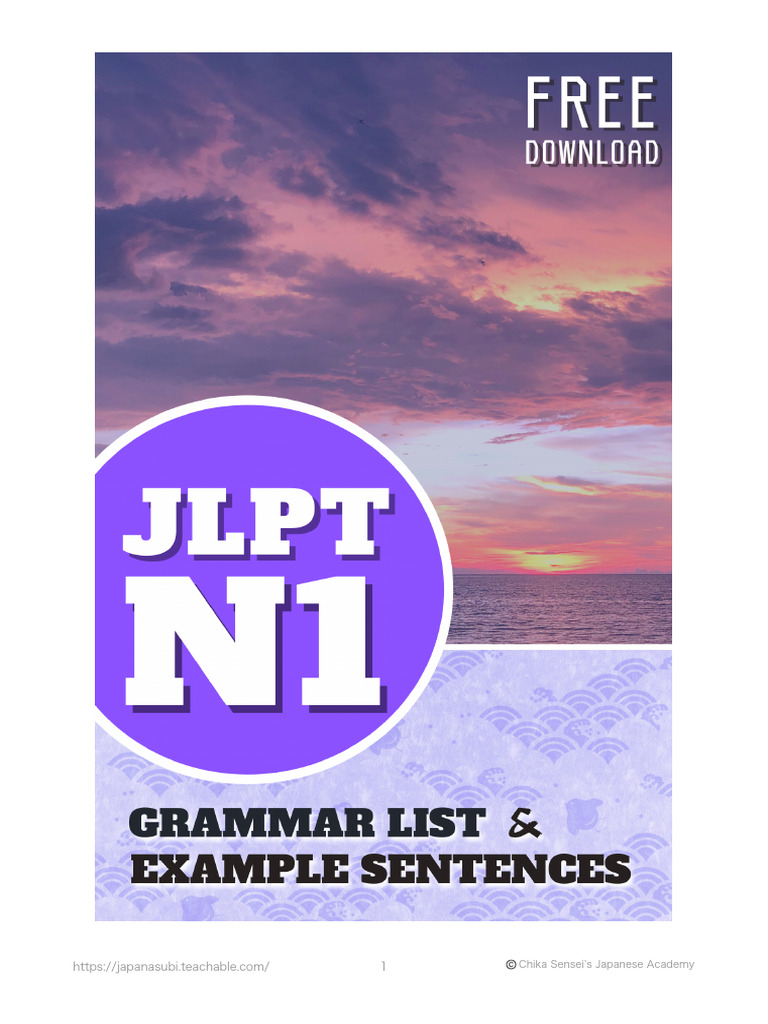 N1 Grammar | PDF