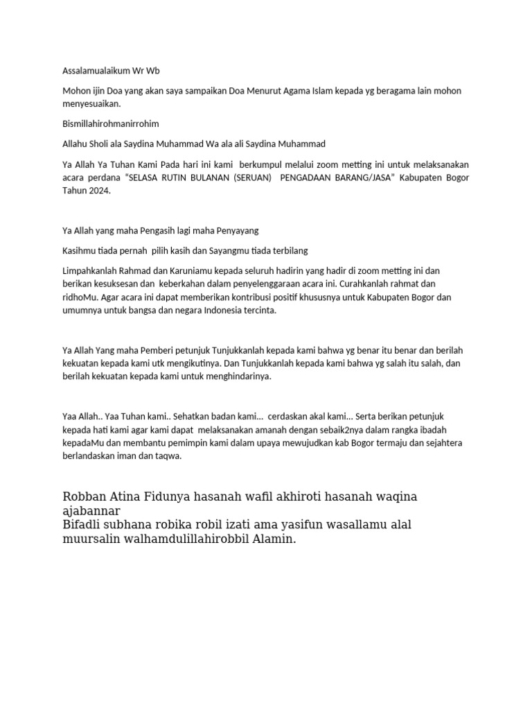 DOA Seruan | PDF | Agama & Spiritualitas | Gaya Hidup