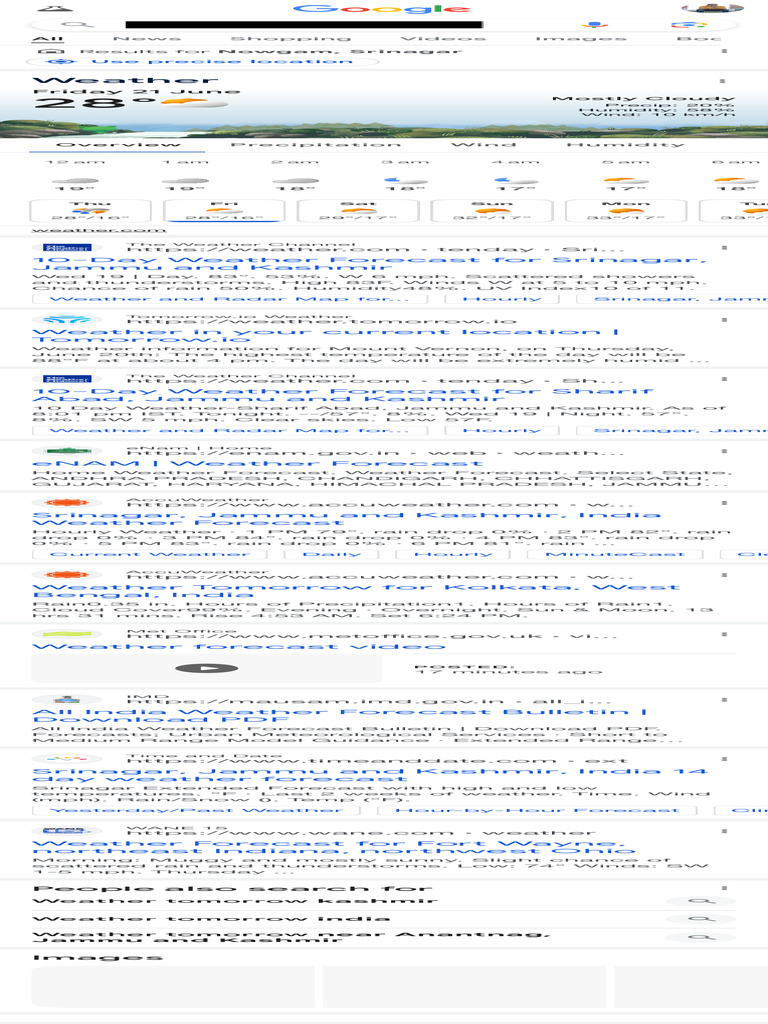 Weather Tomorrow - Google Search | PDF | Weather | Weather Forecasting