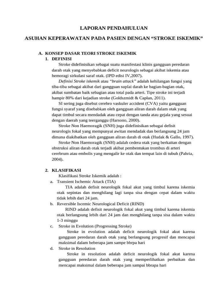 LP Stroke Iskemik | PDF