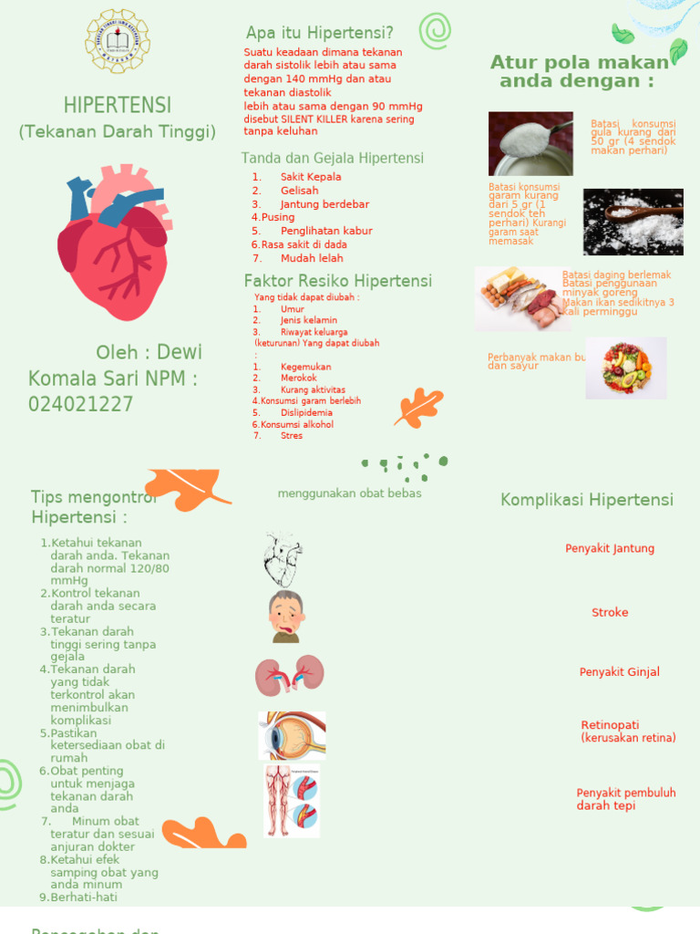 Leaflet HT | PDF | Kesehatan Holistik