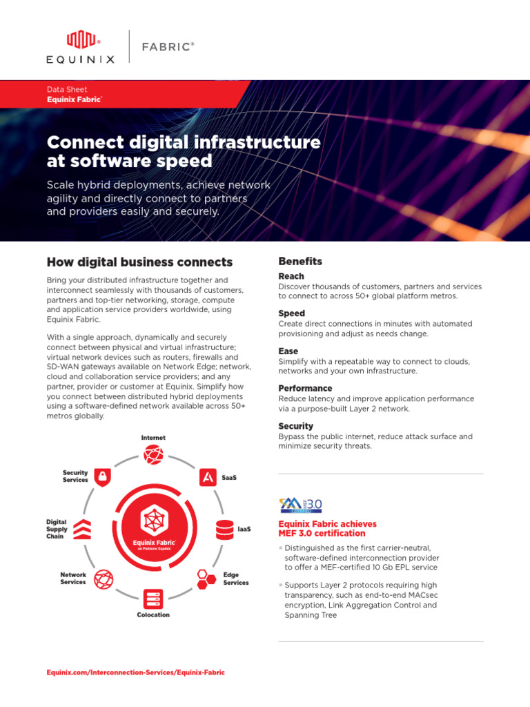 ds_equinix_fabric_data_sheet_en | PDF | Computer Network | Cloud Computing