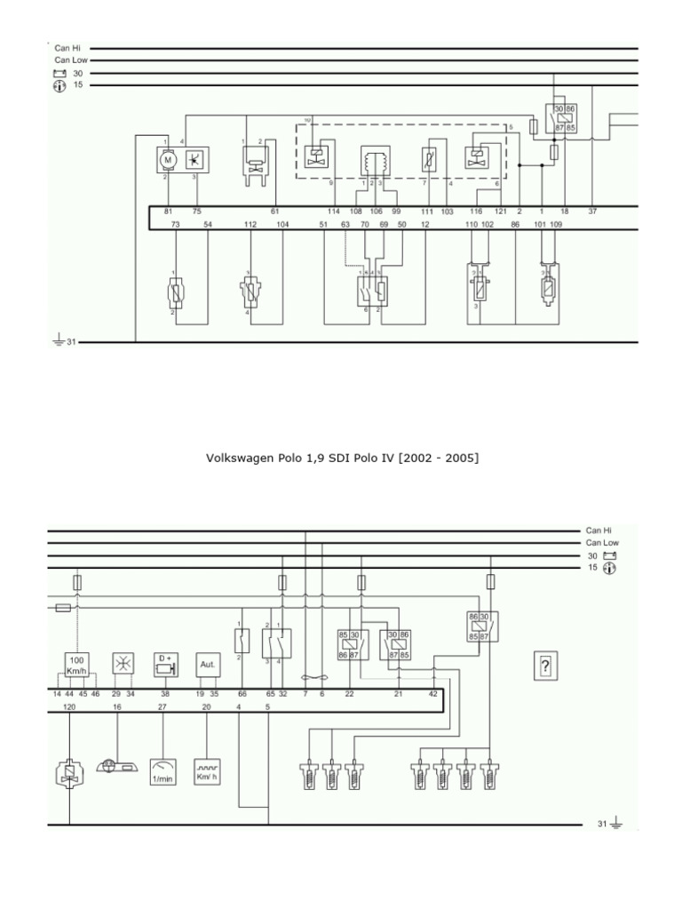 Manual VW Suran 1.9 8V Sdi Bosch Edc15vm 2002 2005 Ecu Pinout | PDF ...