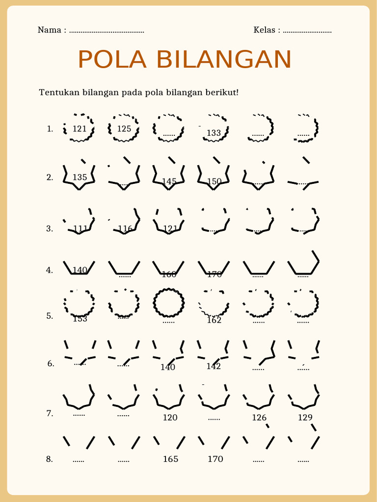 Pola Bilangan Dan Gambar | PDF