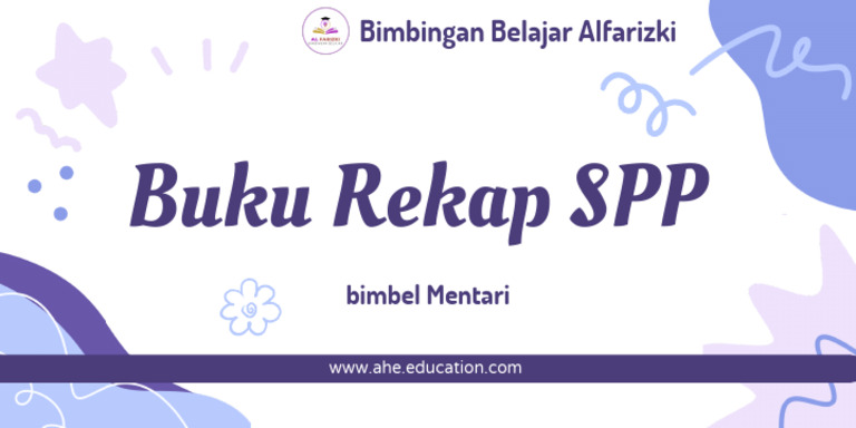Buku Rekap SPP: Bimbingan Belajar Alfarizki | PDF