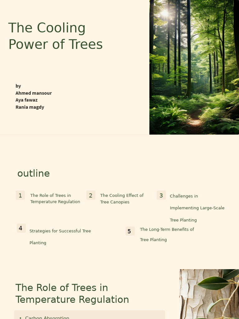 Cooling Effects of Trees Explained | PDF