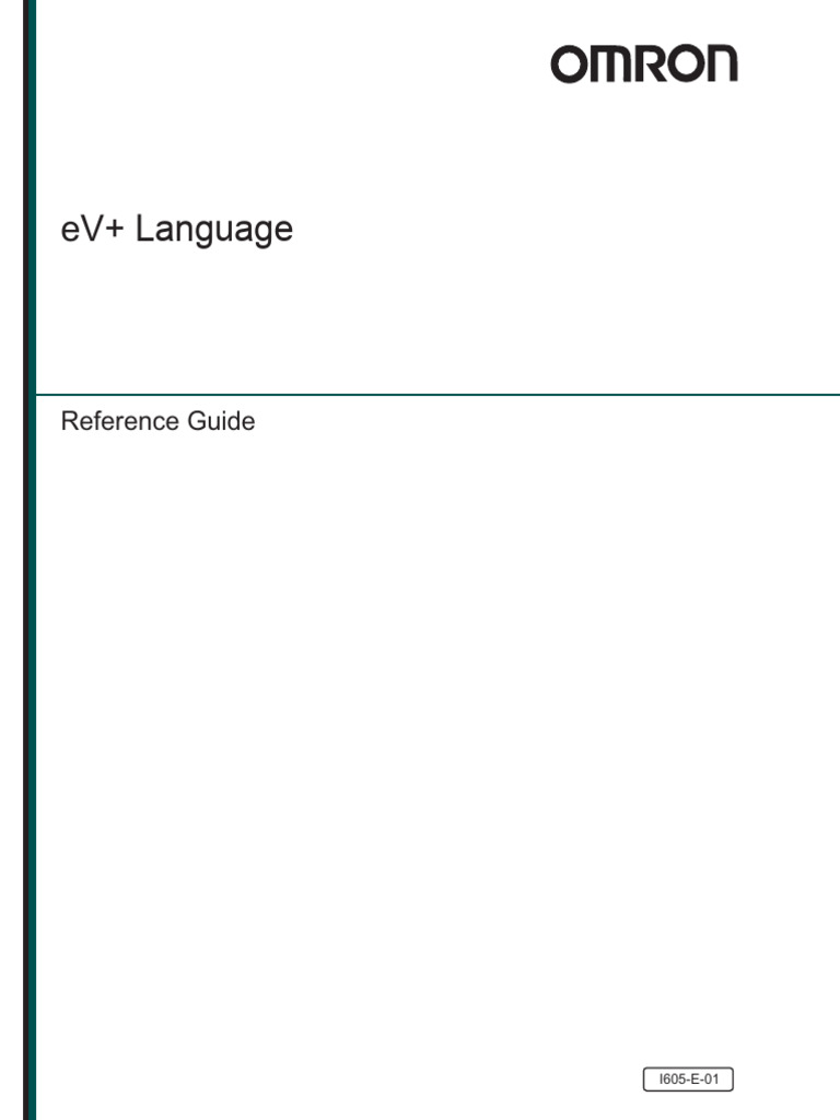 I605 Ev+ Language Reference Manual en | PDF | Computer Program | Programming