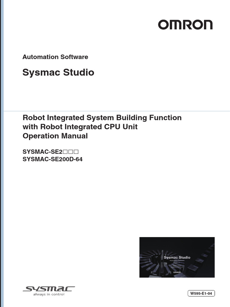 W595-E1-04 Sysmac-Se2 | PDF | Software | Specification (Technical Standard)